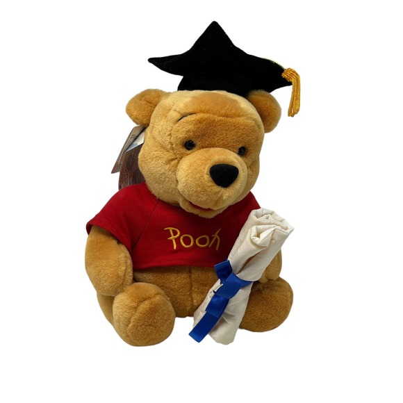 Disney | Toys | Disney Winnie The Pooh Graduation Plush Nwt Movable ...